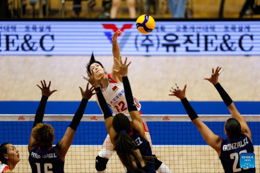 China suffers 4th straight loss at Women's Volleyball Nations League-Xinhua