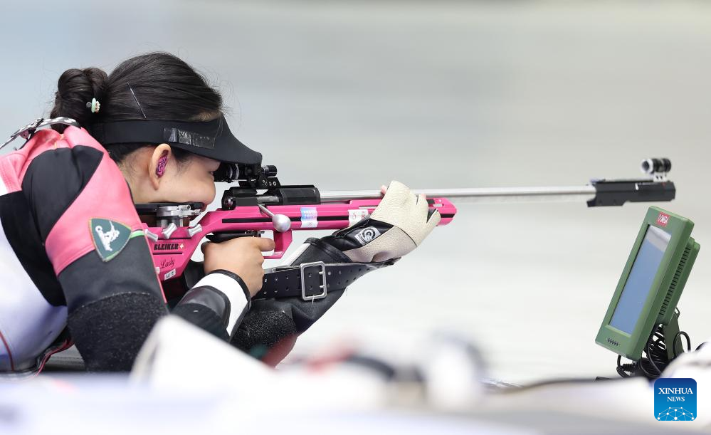 Swiss Leone bags women's 50m rifle 3 positions gold at Paris Olympics-Xinhua