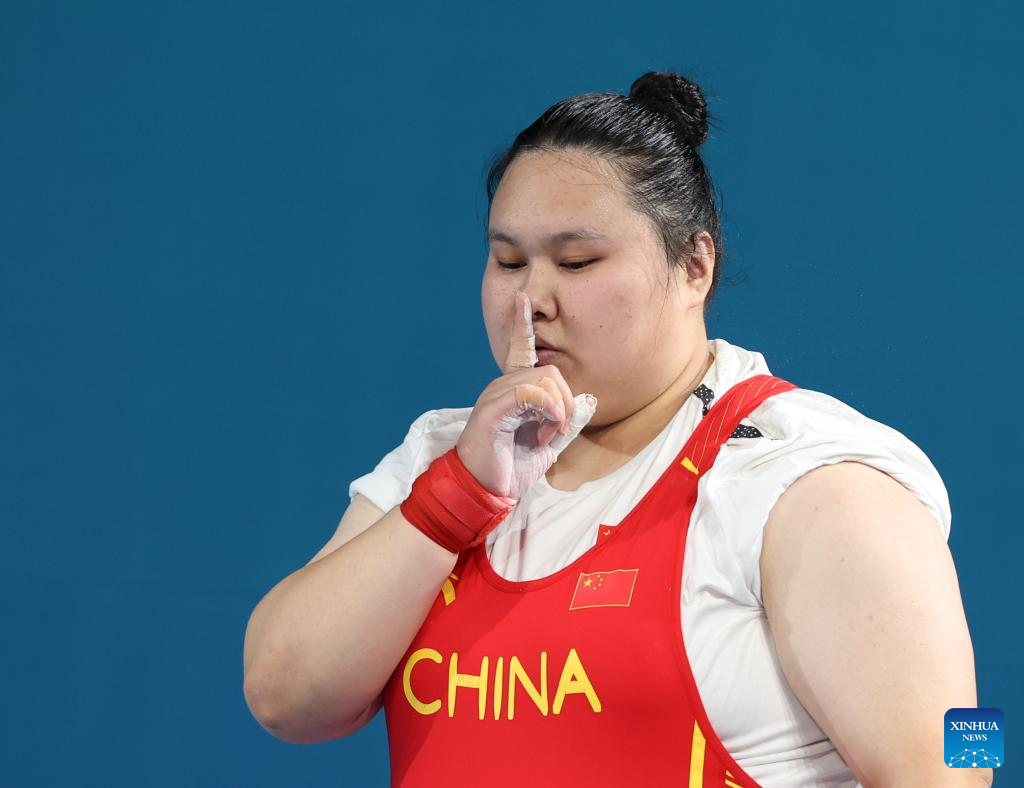 Chinese weightlifter Li Wenwen wins women's +81kg at Paris Olympics-Xinhua