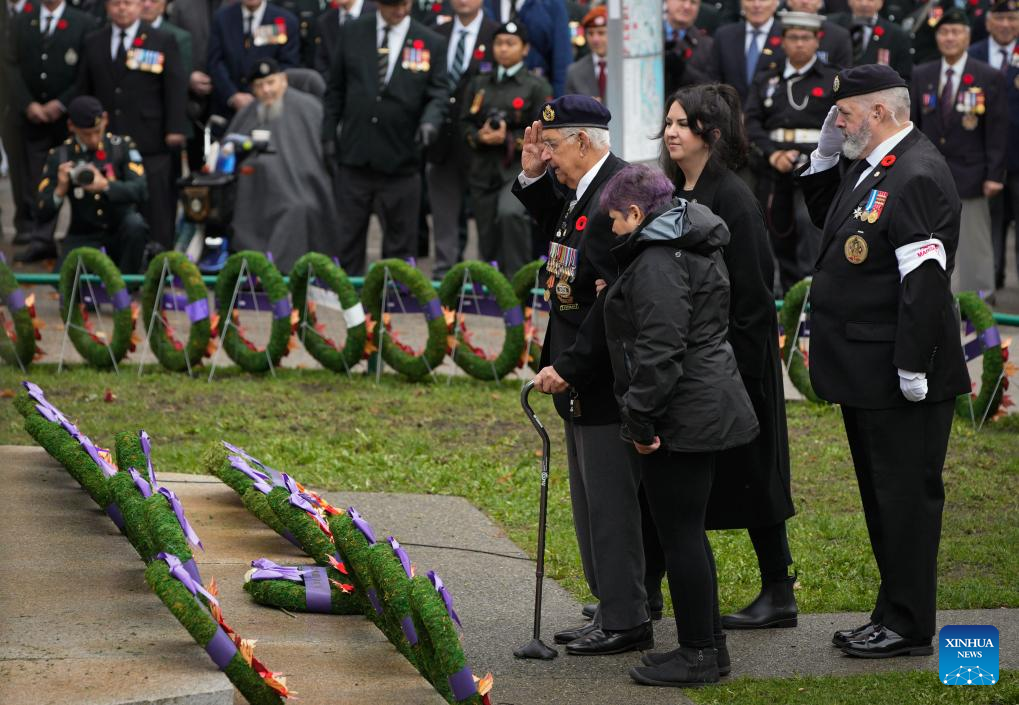 Remembrance Day ceremony held in Vancouver-Xinhua
