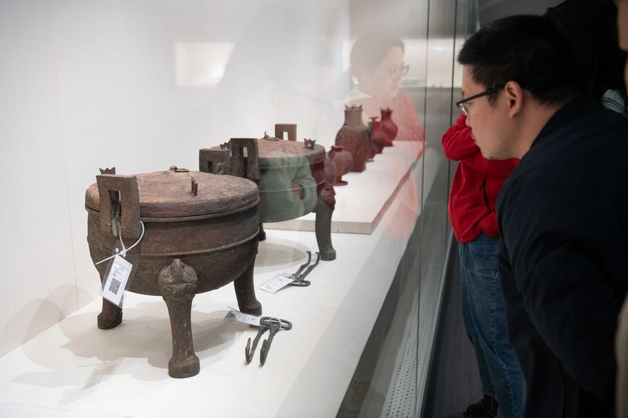 GLOBALink | FPV drone tour: Wuwangdun tomb from ancient Chu state -Xinhua