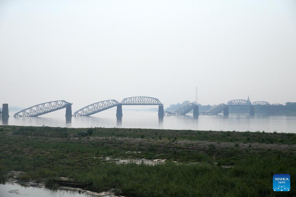 Ava Bridge collapses after earthquake near Mandalay, Myanmar-Xinhua